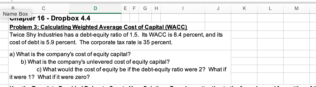 Solved C D 1 J K L M В EF G H Name Box Ullapier 16 - Dropbox | Chegg.com