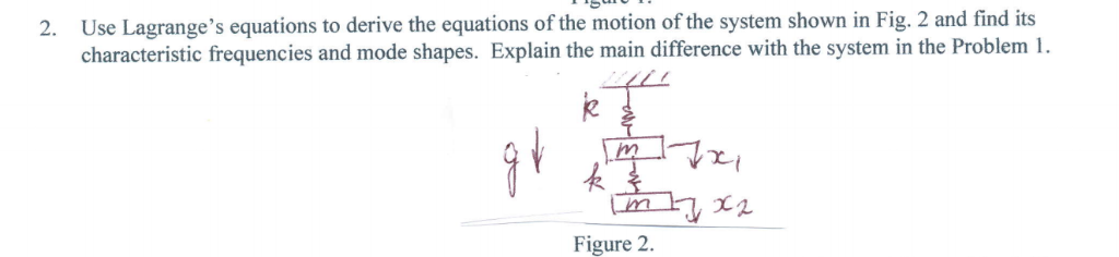 Solved Use Lagrange's equations to derive the equations of | Chegg.com