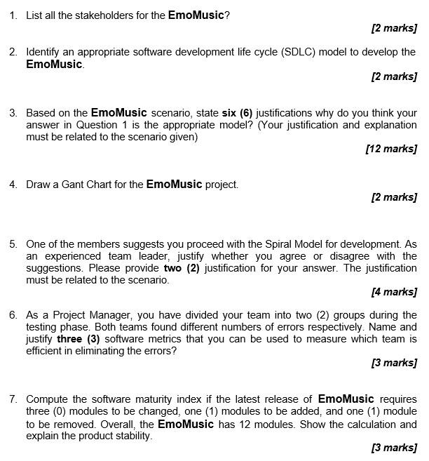 Solved EmoMusic: An Emotional Recommender System for Music | Chegg.com Solved EmoMusic: An Emotional Recommender System for Music | Chegg.com