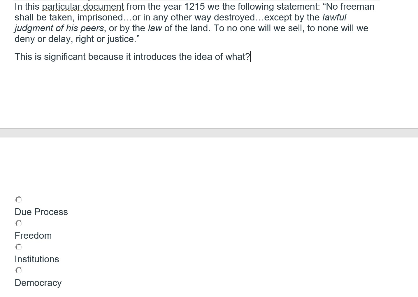 Solved In this type of governing system "Indirectly elected | Chegg.com