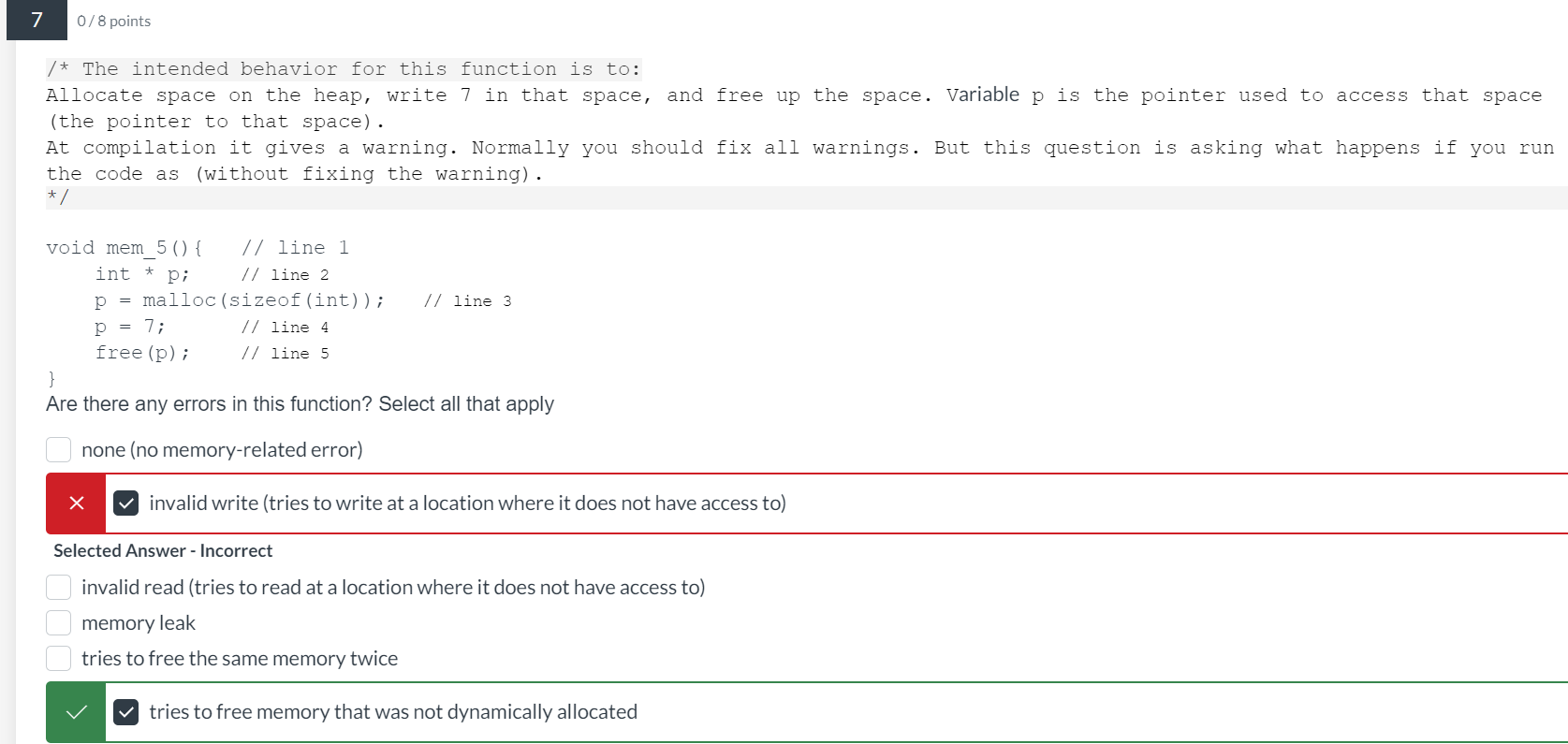 Solved /* The intended behavior for this function is to: | Chegg.com