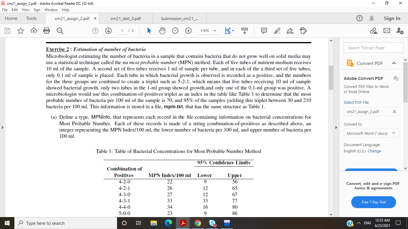 Solved cm21_assign_2.pdf - Adobe Acrobat Reader DC (32-bit) | Chegg.com