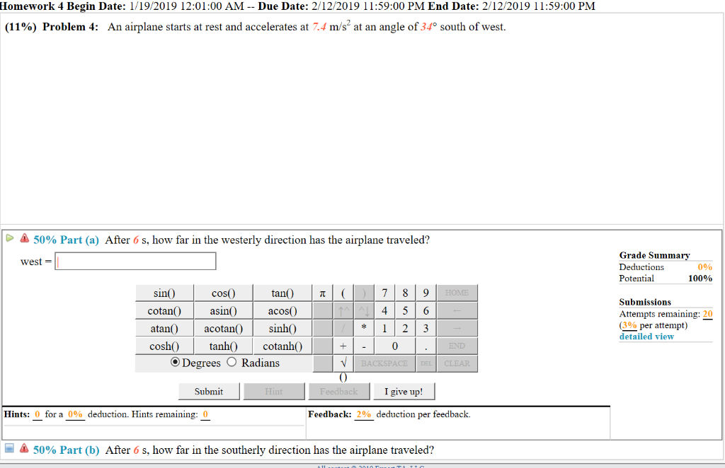 Solved Homework 4 Begin Date: 1/19/2019 12:01:00 AM -- Due | Chegg.com
