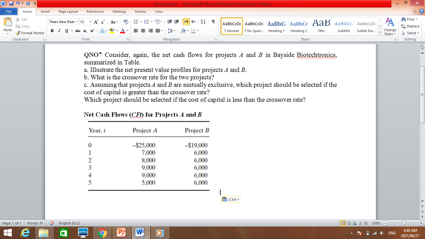 Solved W - U = Document2 - Microsoft Word (Product | Chegg.com