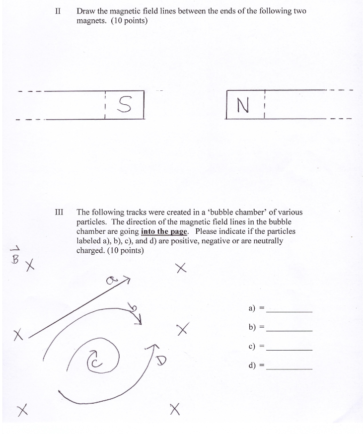 Solved ІІ Draw the magnetic field lines between the ends of | Chegg.com