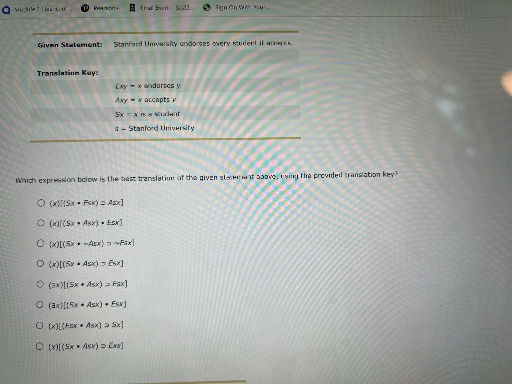 Solved The following exercises provide practice translating | Chegg.com