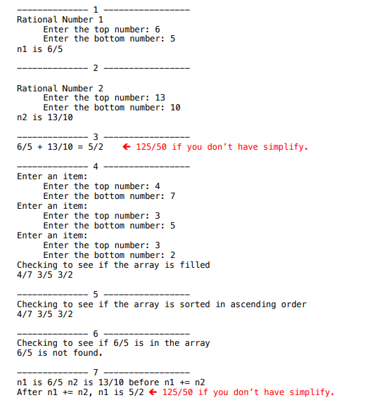 Solved (rationalNumberClient.cpp, rationalNumber.cpp | Chegg.com