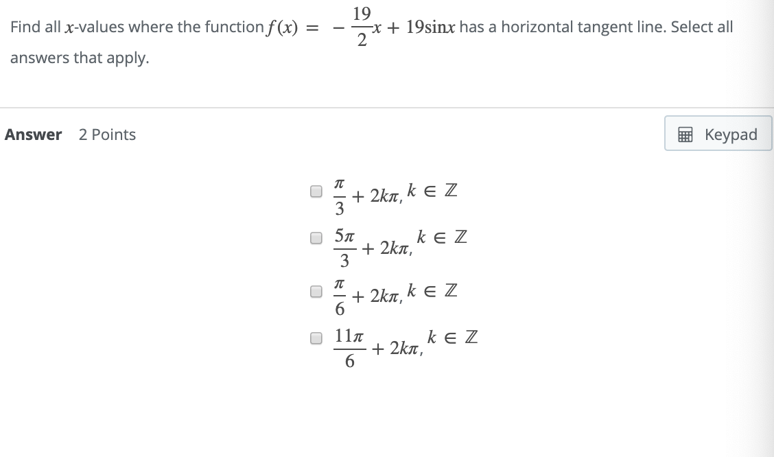 Solved 19 Find all x-values where the function f(x) = - x + | Chegg.com