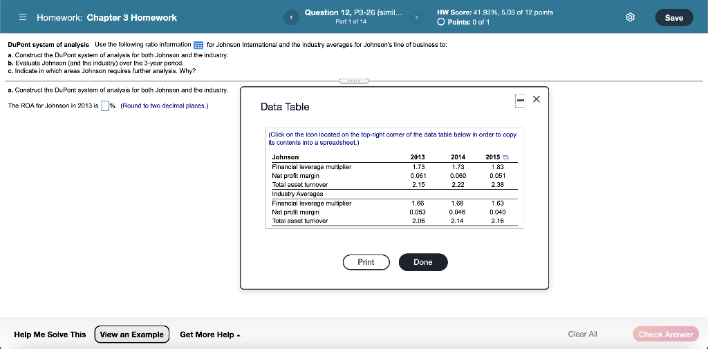 Solved = Homework: Chapter 3 Homework Question 12, P3-26 | Chegg.com