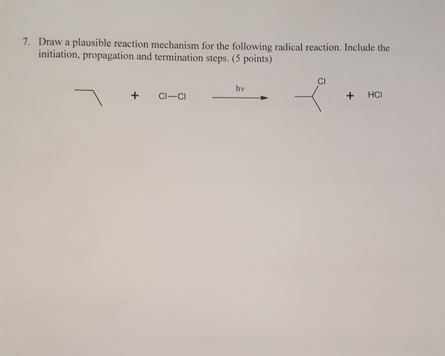Solved Draw a plausible reaction mechanism for the following | Chegg.com