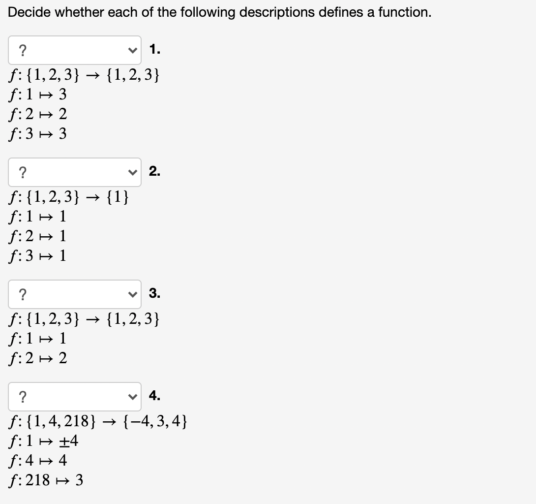 Solved Decide whether each of the following descriptions | Chegg.com
