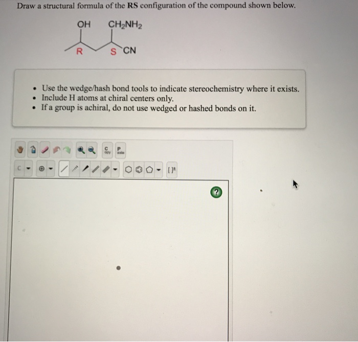 Solved Draw a structural formula of the RS configuration of | Chegg.com
