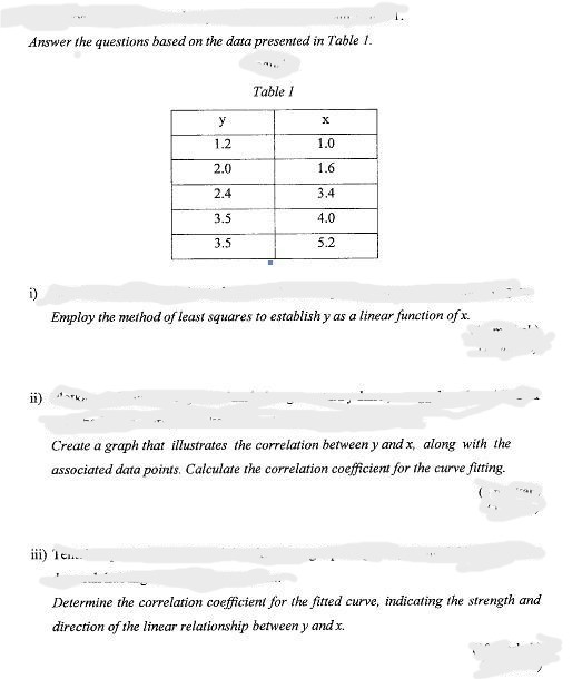 Answer the questions based on the data presented in | Chegg.com