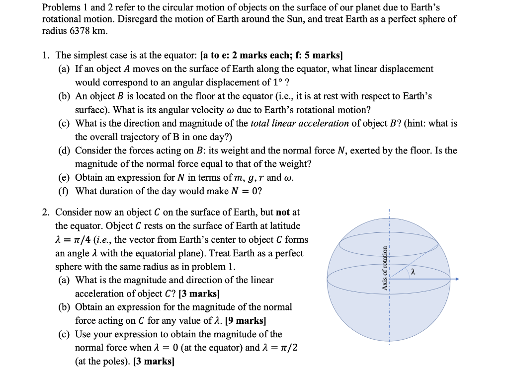 Solved Problems 1 and 2 refer to the circular motion of | Chegg.com