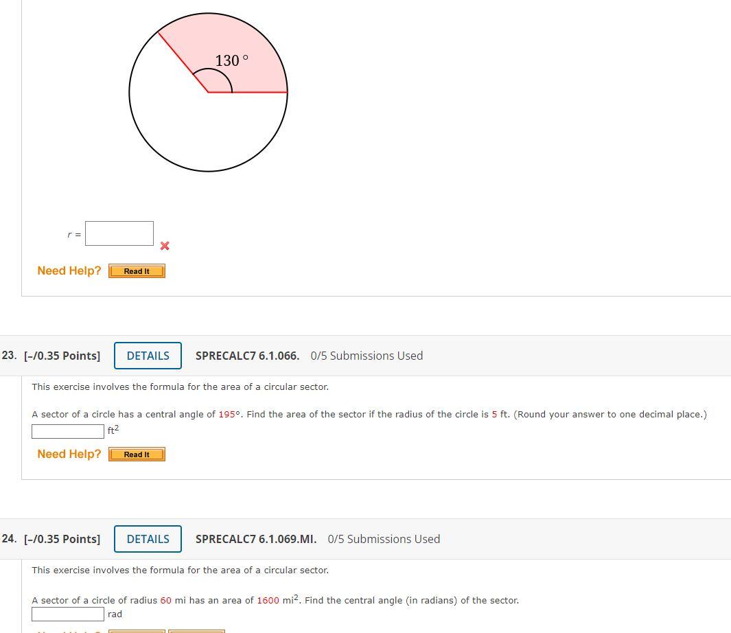 Solved This exercise involves the formula for the area of a | Chegg.com