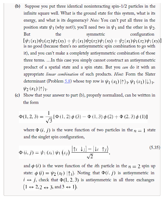 Solved Problem 5 10 For Two Spin 1 2 Particles You Can