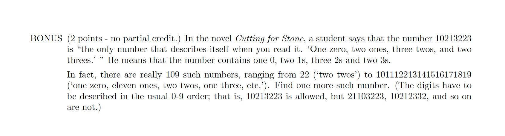 Solved 799 BONUS (2 points - no partial credit.) In the | Chegg.com