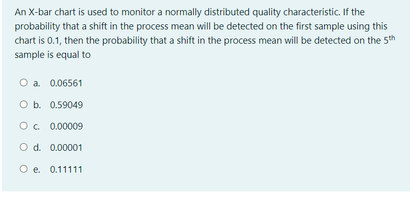 Solved An X-bar chart is used to monitor a normally | Chegg.com
