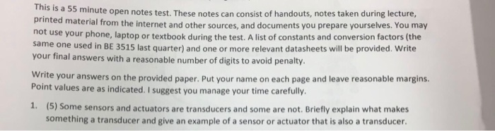 Solved This is a 55 minute open notes test. These notes can | Chegg.com