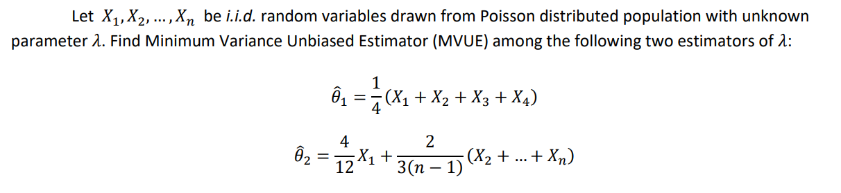 Solved Let X1,X2,…,Xn be i.i.d. random variables drawn from | Chegg.com