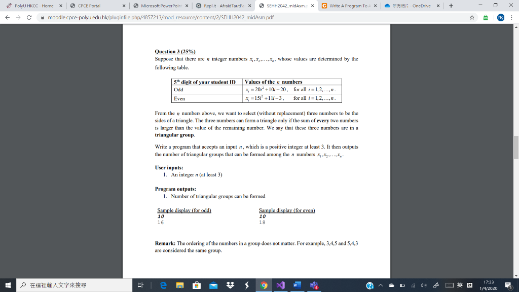 Solved x C Write A Program To. x . M OneDrive x + -ox PolyU | Chegg.com