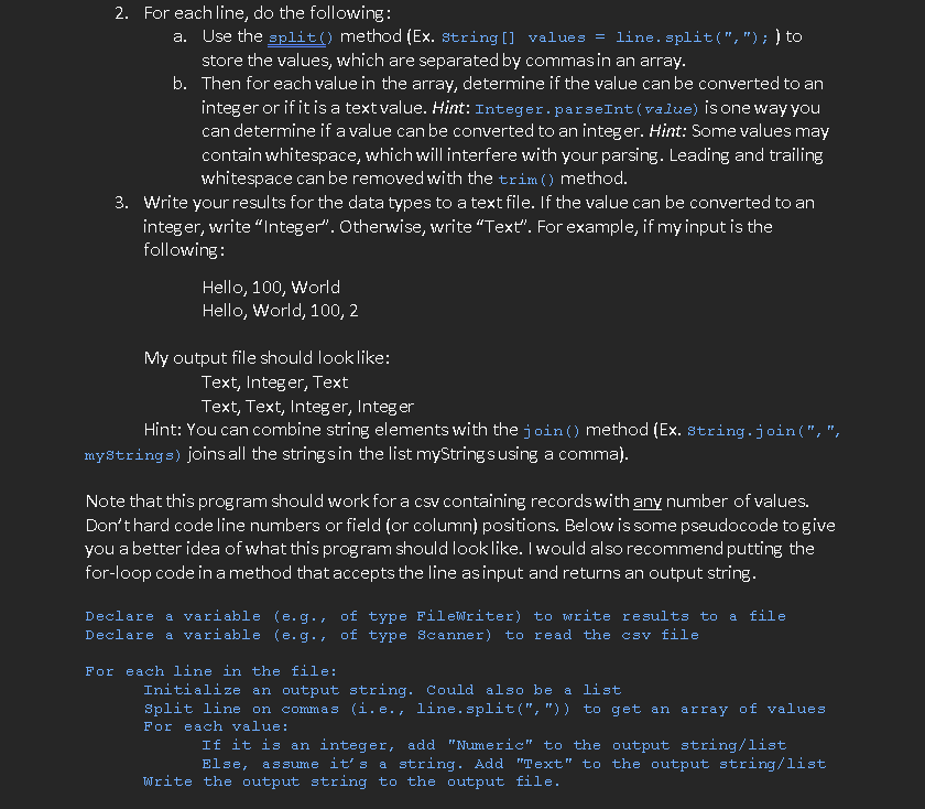 Solved 2. For each line, do the following: a. Use the | Chegg.com