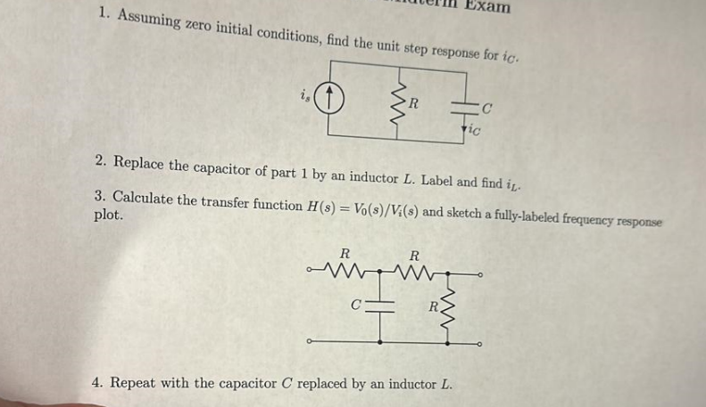Solved 1. Assuming zero initial conditions, find the unit | Chegg.com