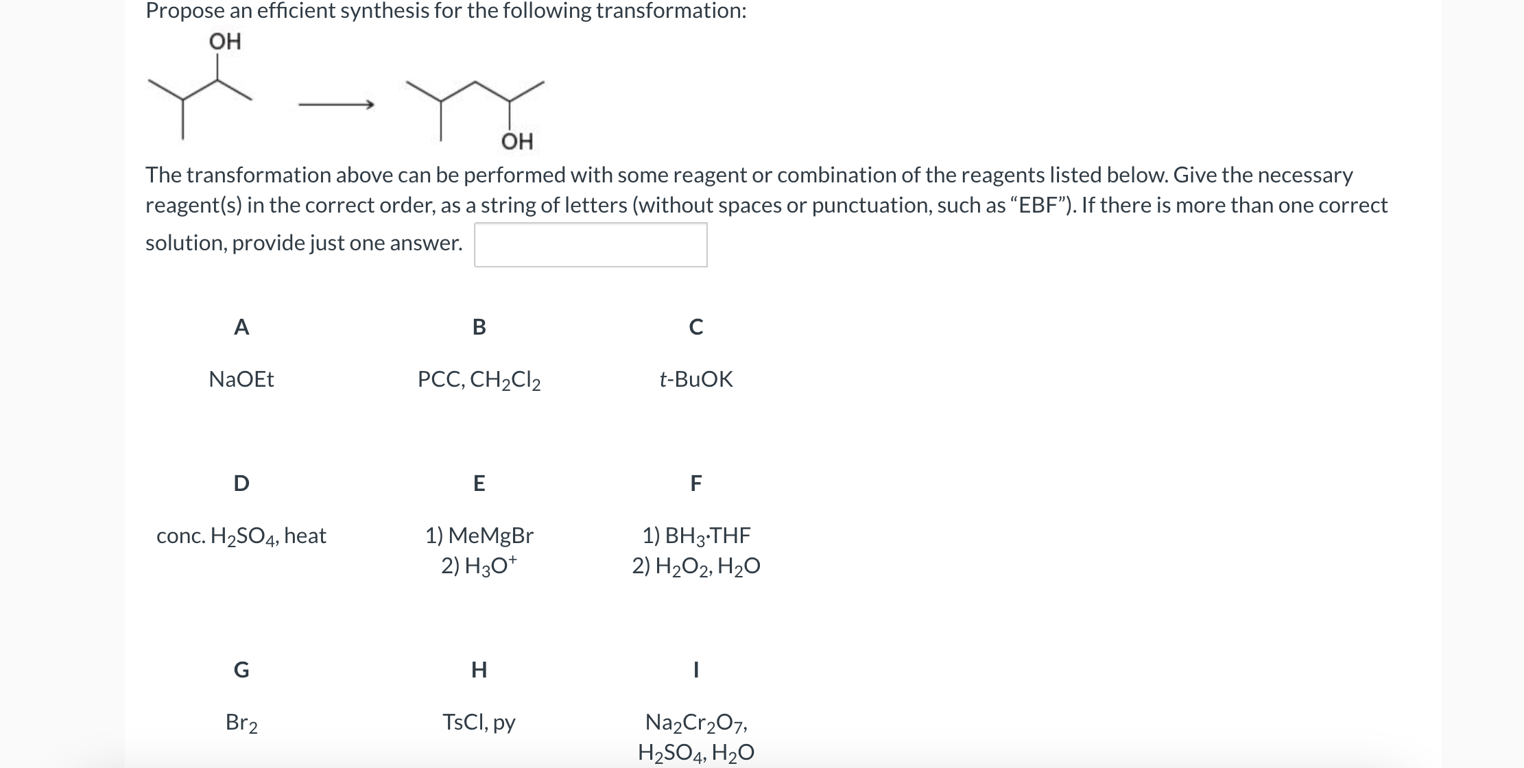 Solved Propose an efficient synthesis for the following | Chegg.com