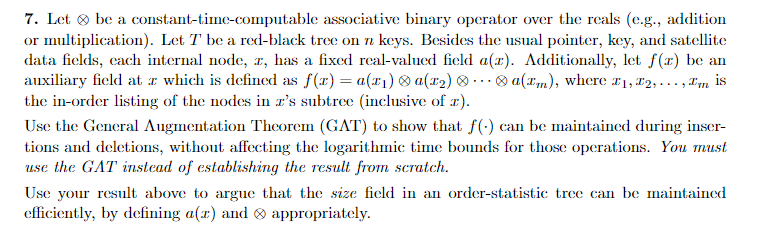 Solved Let ox ﻿be a constant-time-computable associative | Chegg.com