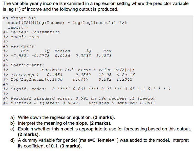 Solved The variable yearly income is examined in a | Chegg.com