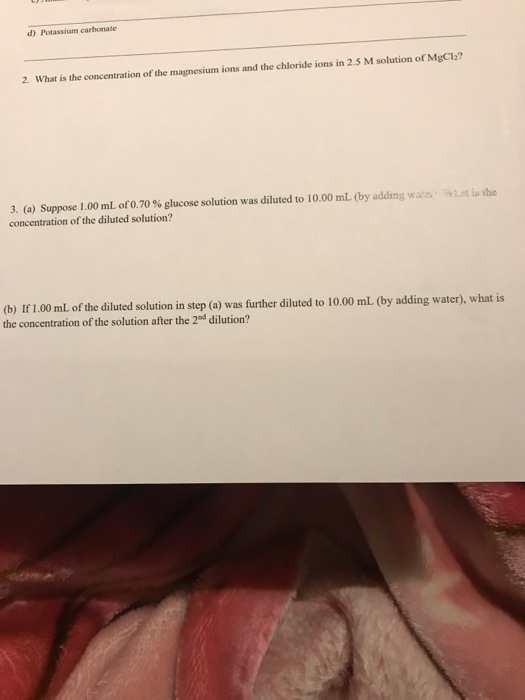 Solved 2. What is the concentration of the magnesium ions | Chegg.com