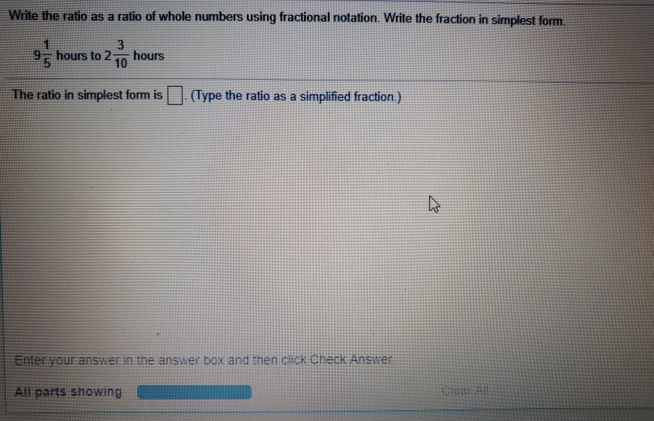 Solved Write the ratio as a ratio of whole numbers using | Chegg.com