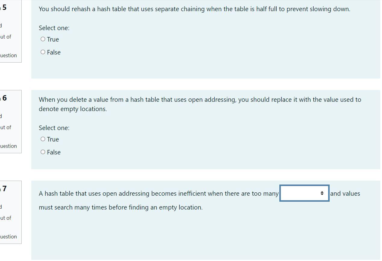 Solved Computer Science. Data Structures. I ran out of | Chegg.com