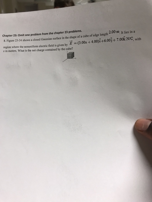 Solved apter 23: Omit one problem from the chapter 23 | Chegg.com