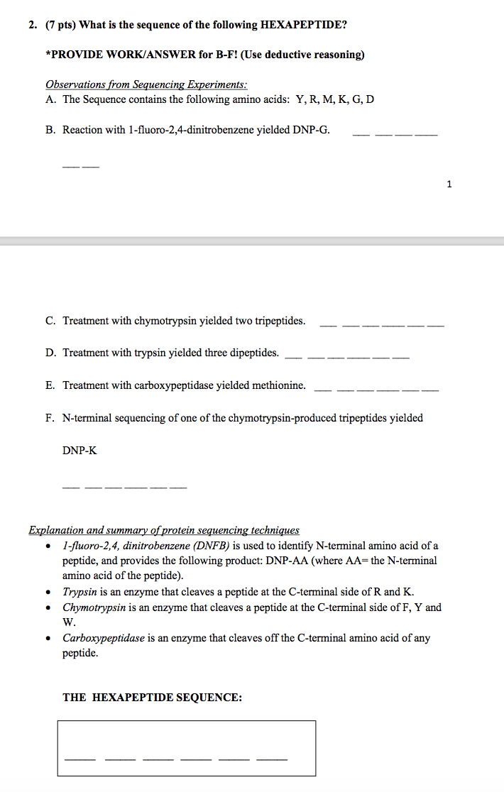 Solved 2. (7 pts) What is the sequence of the following | Chegg.com