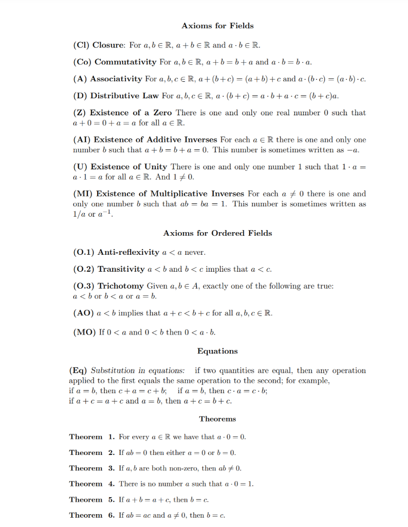 Solved 1. Let a,b be elements from a field. Prove: if b + 0, | Chegg.com
