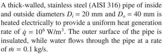 Solved A If The Water Inlet Temperature Is Tm I 20°c And
