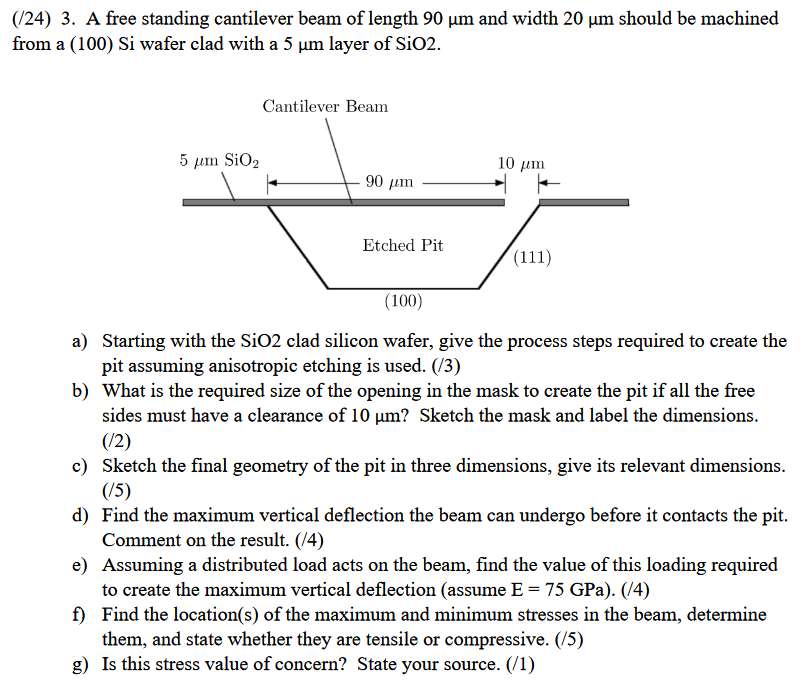Solved (112) 2. For a single crystal silicon structure: a) | Chegg.com