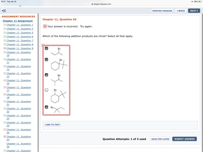 Solved PRINTER VERSION BACK NEXT ASSIGNMENT RESOURCES | Chegg.com