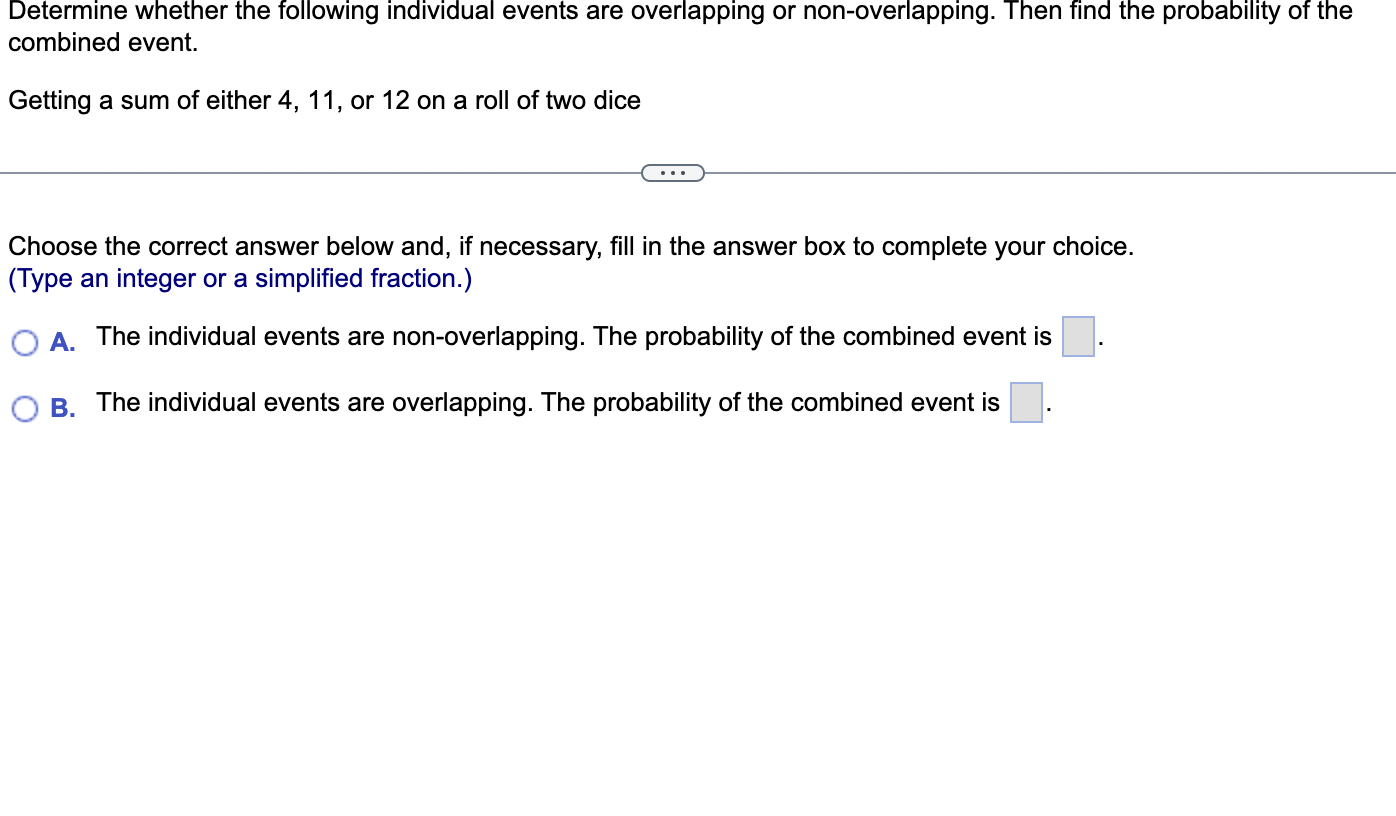 Solved Determine whether the following individual events are | Chegg.com