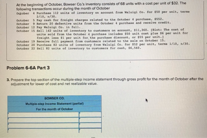 Solved Check my work Problem 6-6A Record transactions using | Chegg.com