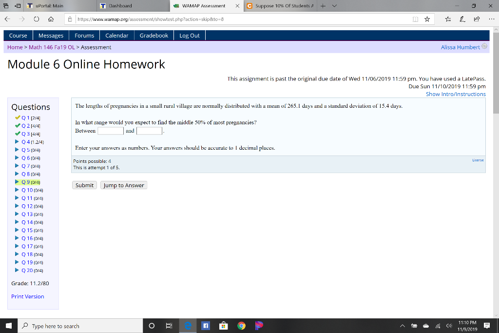 Solved T Dashboard WAMAP Assessment X C Suppose 10% of | Chegg.com