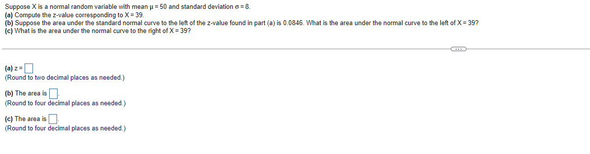 Solved Suppose X is a normal random variable with mean u = | Chegg.com
