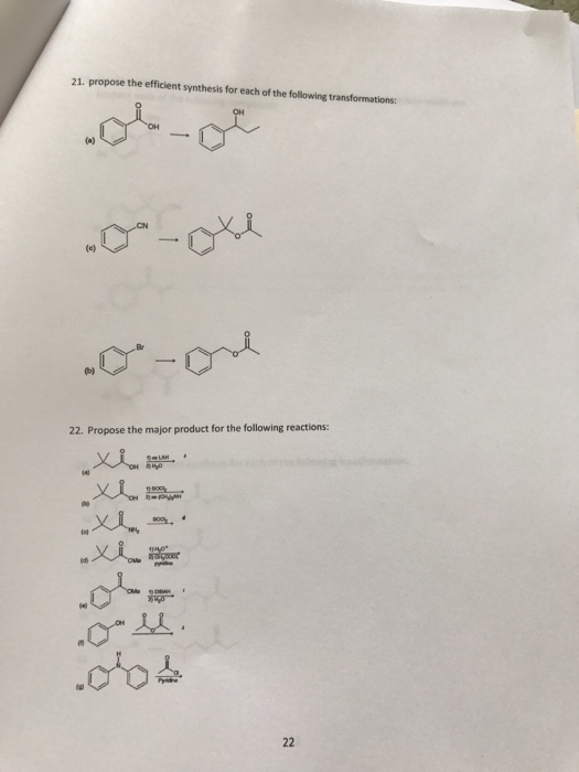 Solved propose the efficient synthesis for each of the | Chegg.com