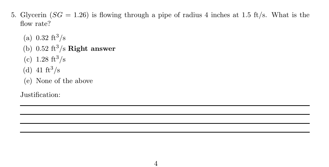Solved 5. Glycerin (SG=1.26) is flowing through a pipe of | Chegg.com