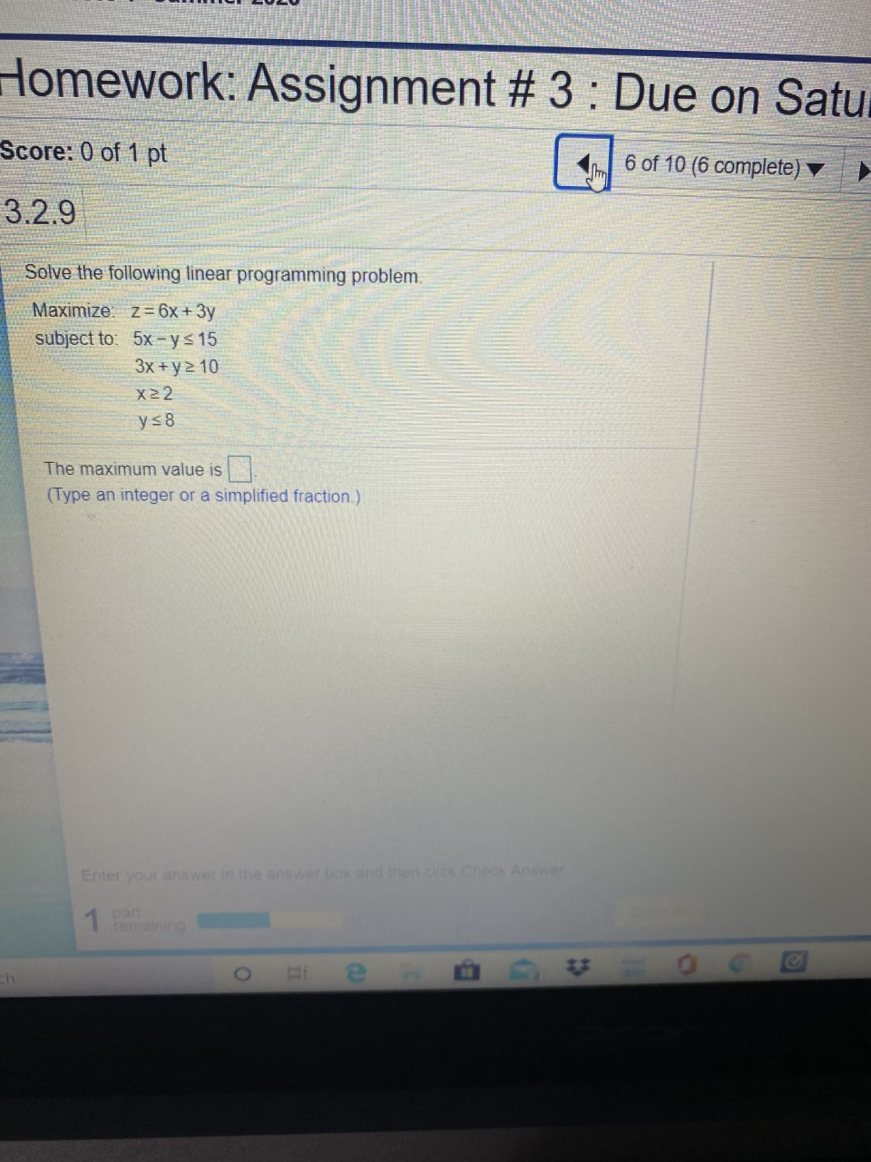 Solved Homework Assignment 3 Due On Satu Score 0 Of 1 Pt
