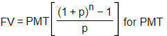 Solved FV = PMT (1 +p)" - 1 р for PMT | Chegg.com