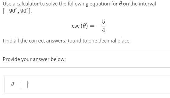 Solved Use a calculator to solve the following equation for | Chegg.com
