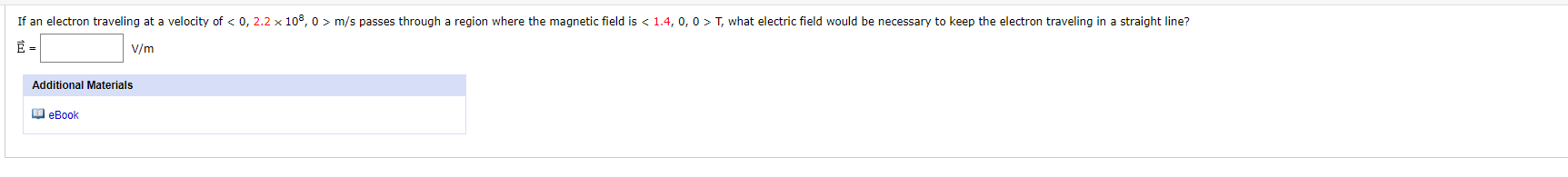Solved If an electron traveling at a velocity of