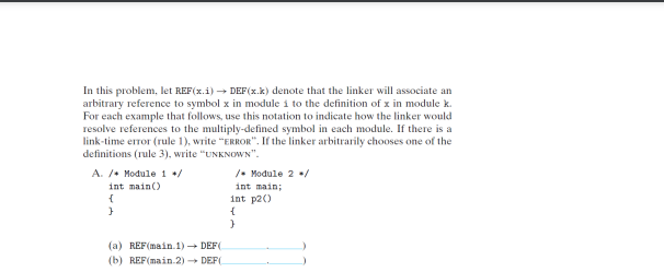 Solved In this problem, let REF(x.i)→DEF(x.k) denote that | Chegg.com